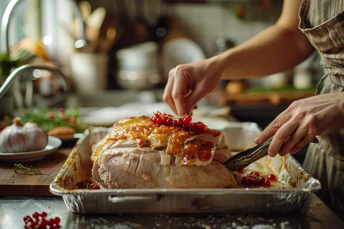 Le rôti de dindonneau à la gelée de groseilles : une recette savoureuse ...