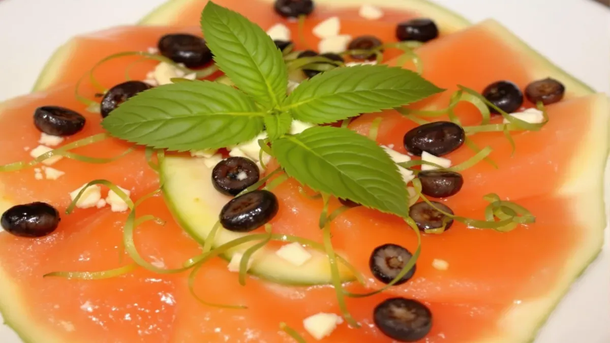 Mon dessert fétiche dès qu’il fait chaud : ce carpaccio de melon ...