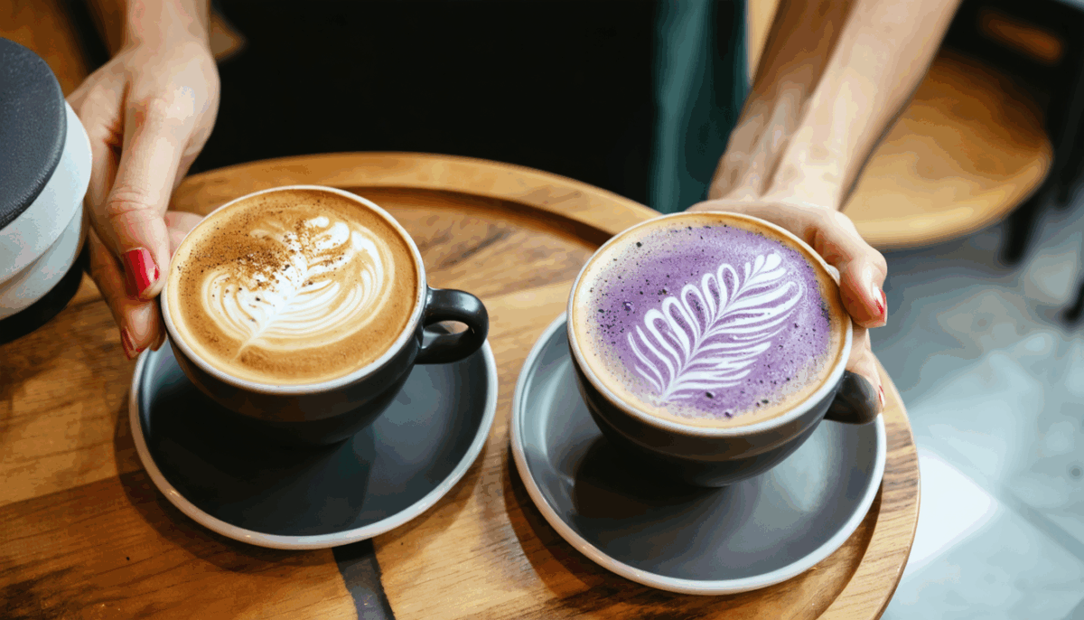 Golden & Ube Latte : Les Nouvelles Couleurs du Café