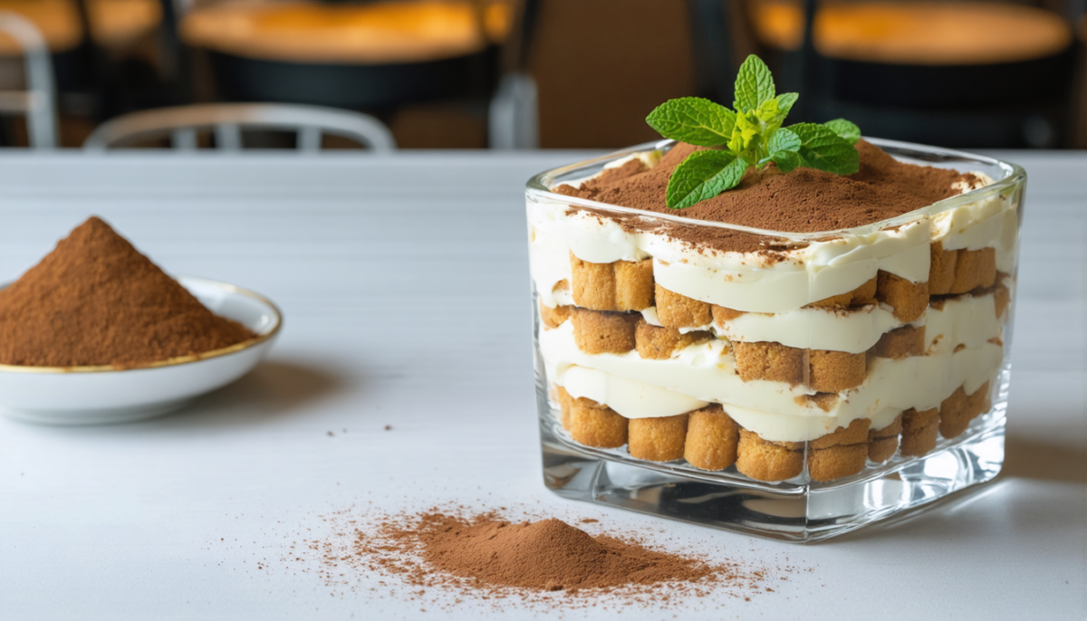 Tiramisu revisité : verrines fraîches à la tomate et fromage frais