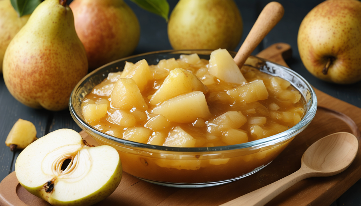 Compote de poires maison : recette express et gourmande