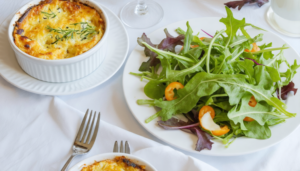 Gratin fondant aux 3 choux et fromage frais