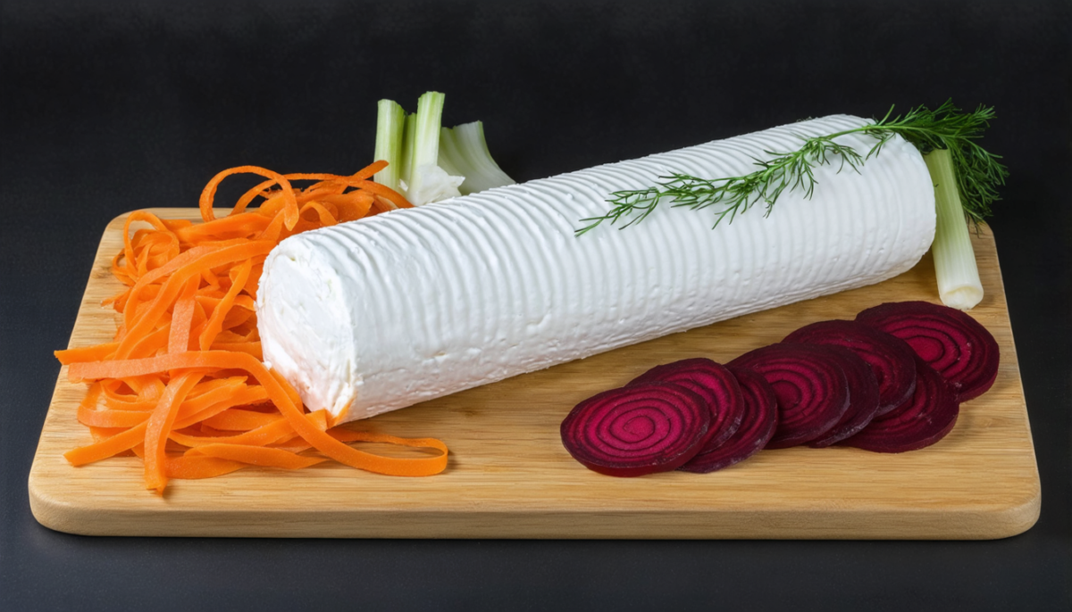 Salade croquante de carottes, betteraves et fenouil au chèvre fondant