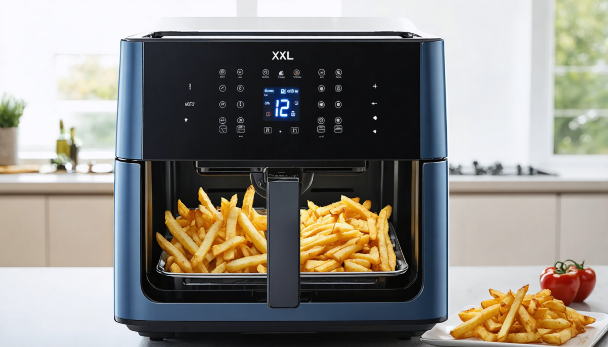 Friteuse Air XXL : Double Compartiment, Cuisson Express
