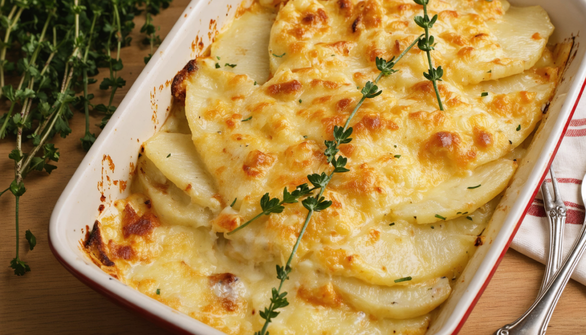 Tartiflette légère au gruyère fondant sans lardons
