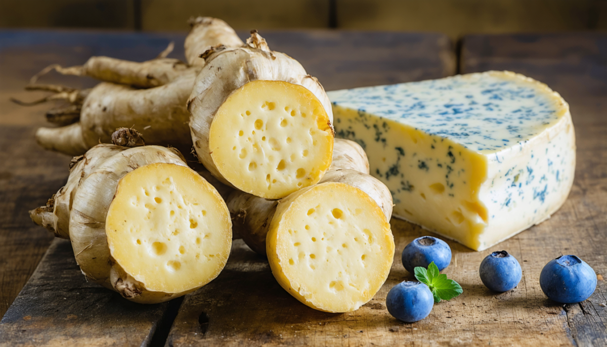 Soufflé au Bleu et Topinambour : Gourmandise Assurée