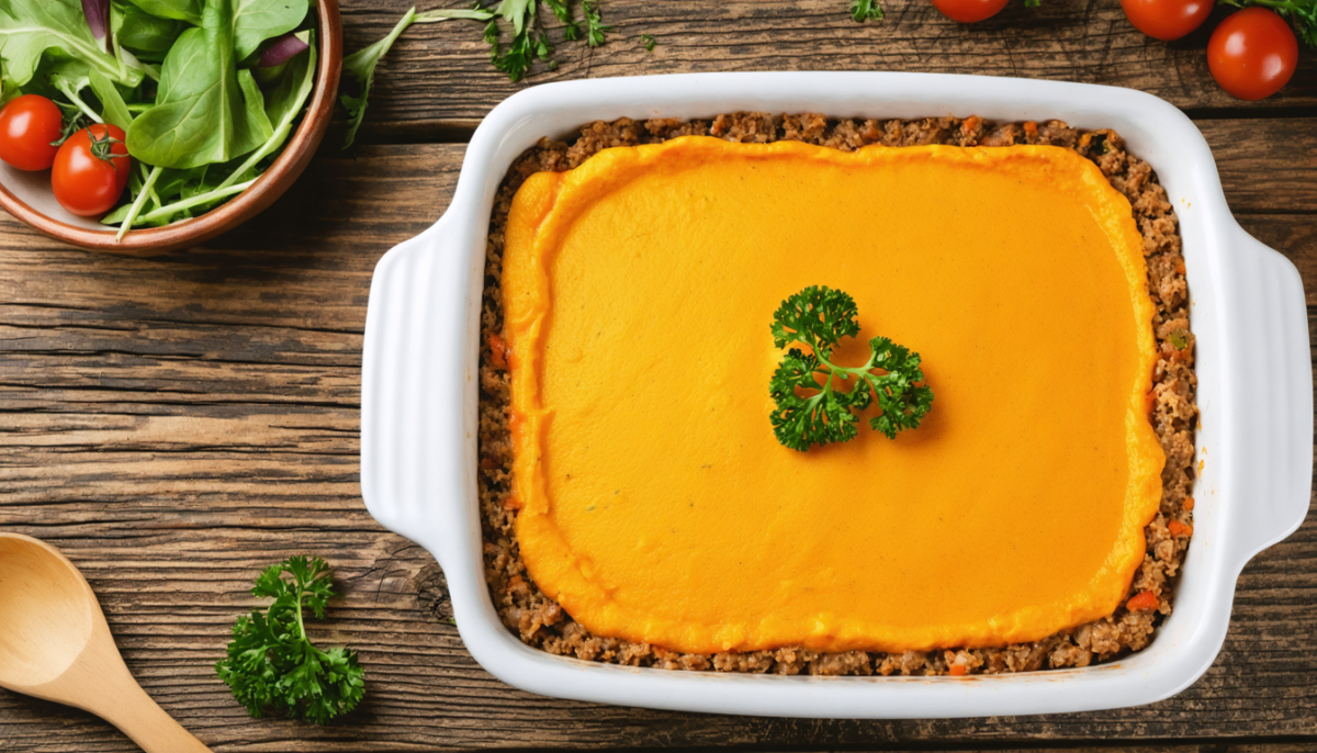 Parmentier potiron express au steak haché : léger et savoureux