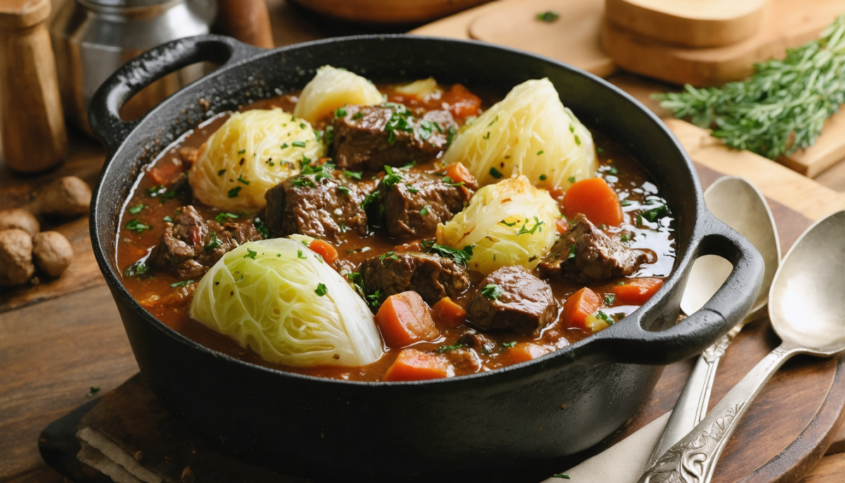Ragoût de bœuf au chou : saveur légère et simplicité