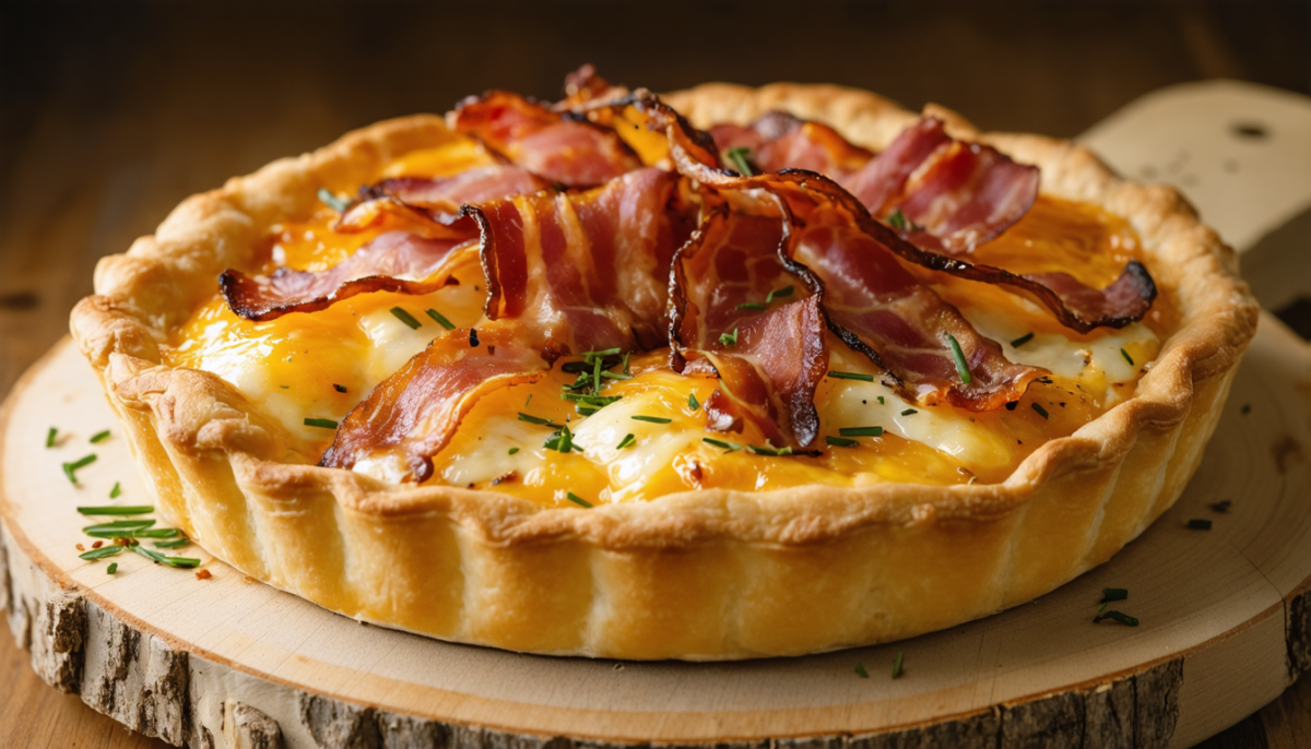 Tarte Fondante Raclette et Lardons : Gourmandise Assurée