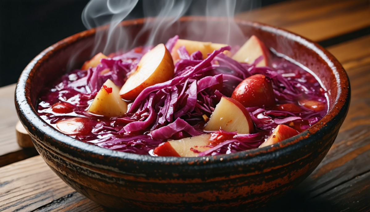 Mijoté de chou rouge aux pommes et vin rouge : saveurs légères et ...