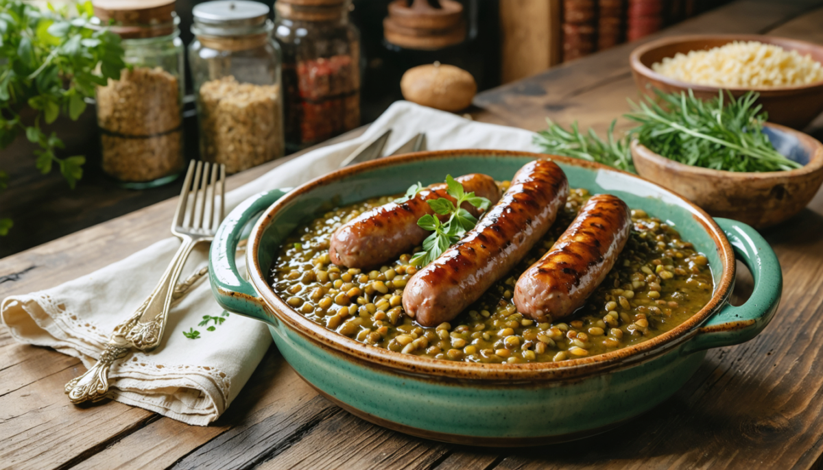Saucisses et Lentilles : La Recette Authentique de Grand-Mère