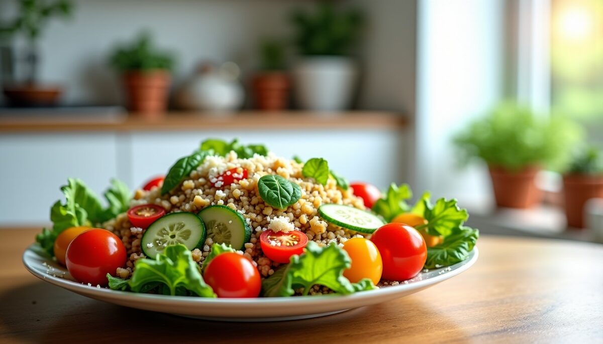 Salade de Quinoa Croquante au Fromage Frais