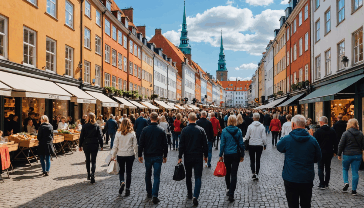 Stroget à Copenhague : La Promenade Marchande Qui Éblouit