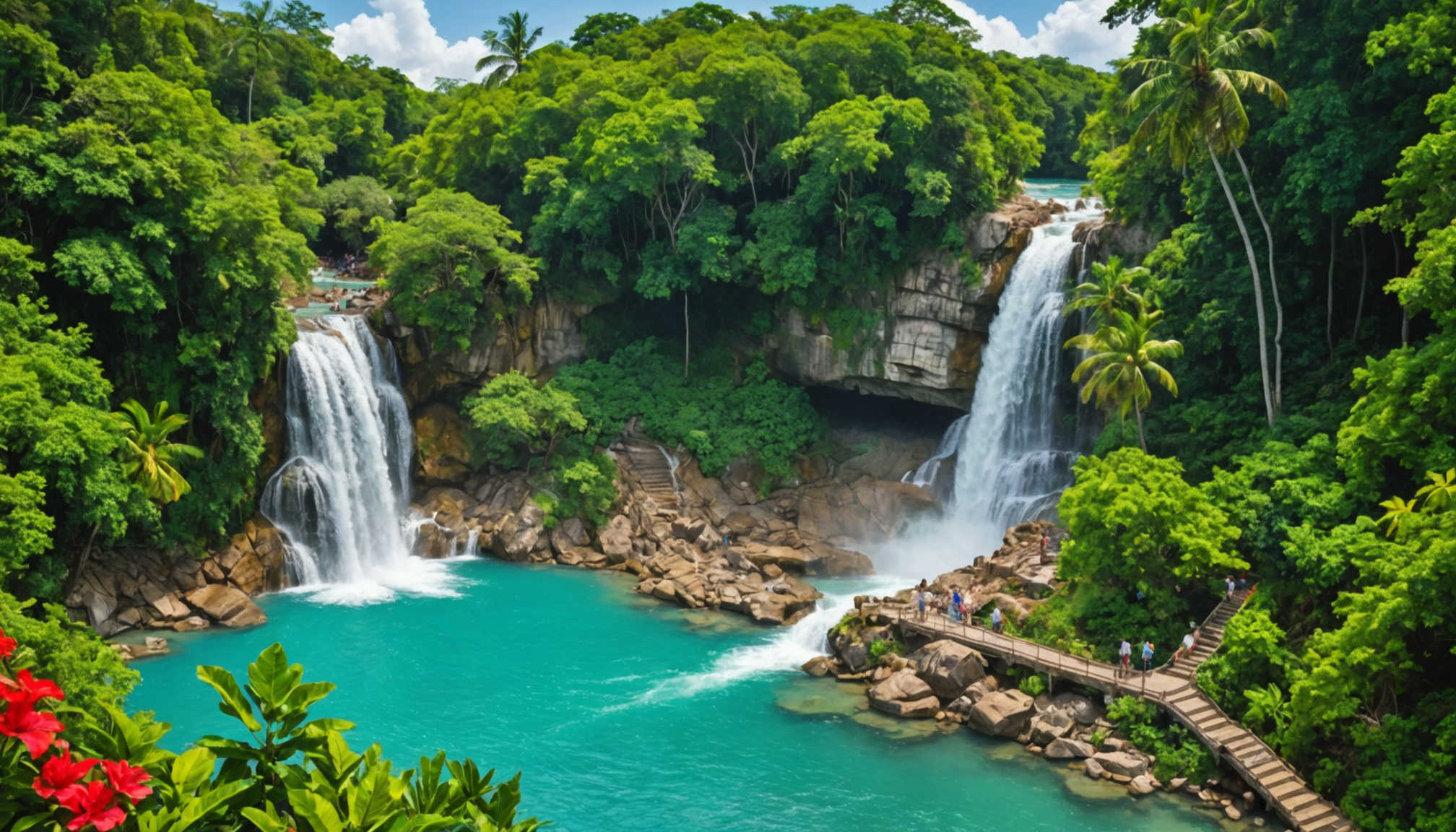 Les chutes de la Dunn : trésor naturel de la Jamaïque à explorer
