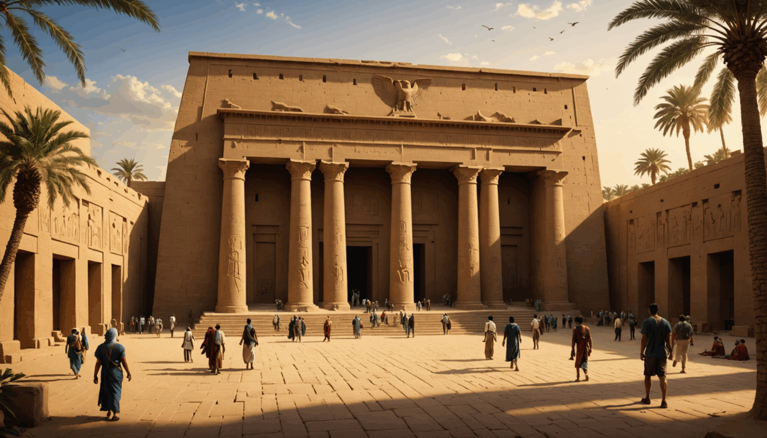 Temple d'Horus à Edfou : le trésor pharaonique dévoilé