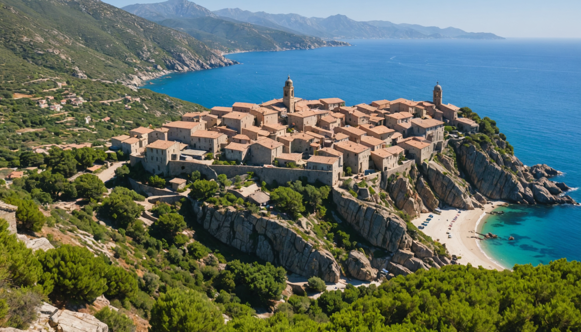 Villages perchés de la Costa Verde : de Cervione à Talasani, voyage ...