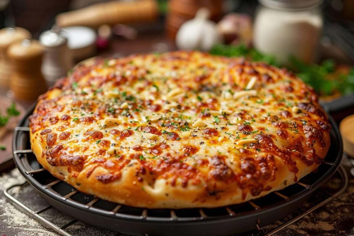 Découvrez l'incroyable recette de pain à pizza à l'ail en Airfryer ...