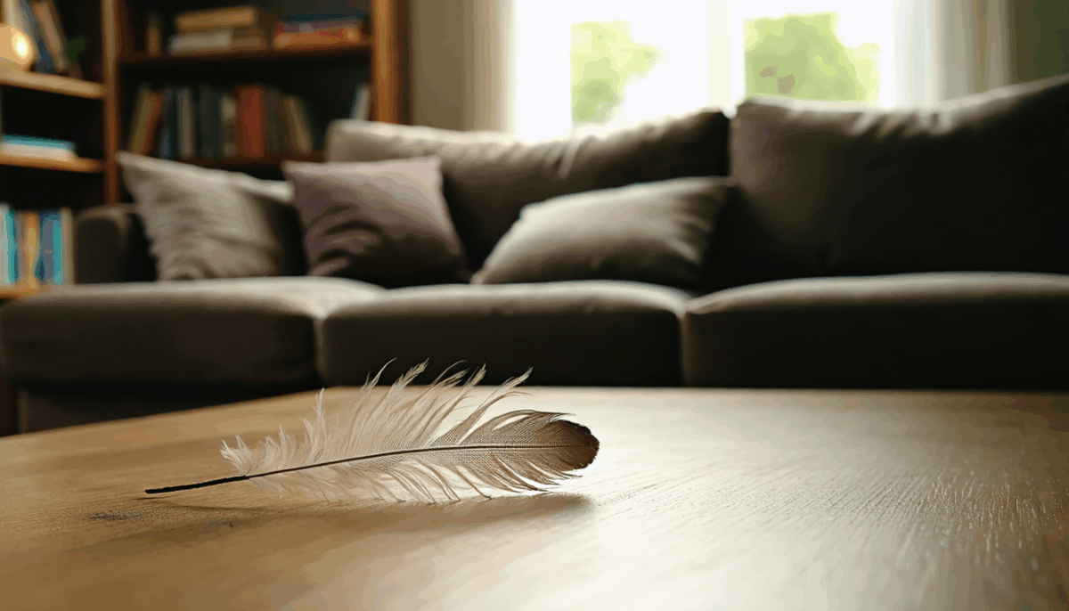 Une plume d’oiseau chez vous : symboles et significations
